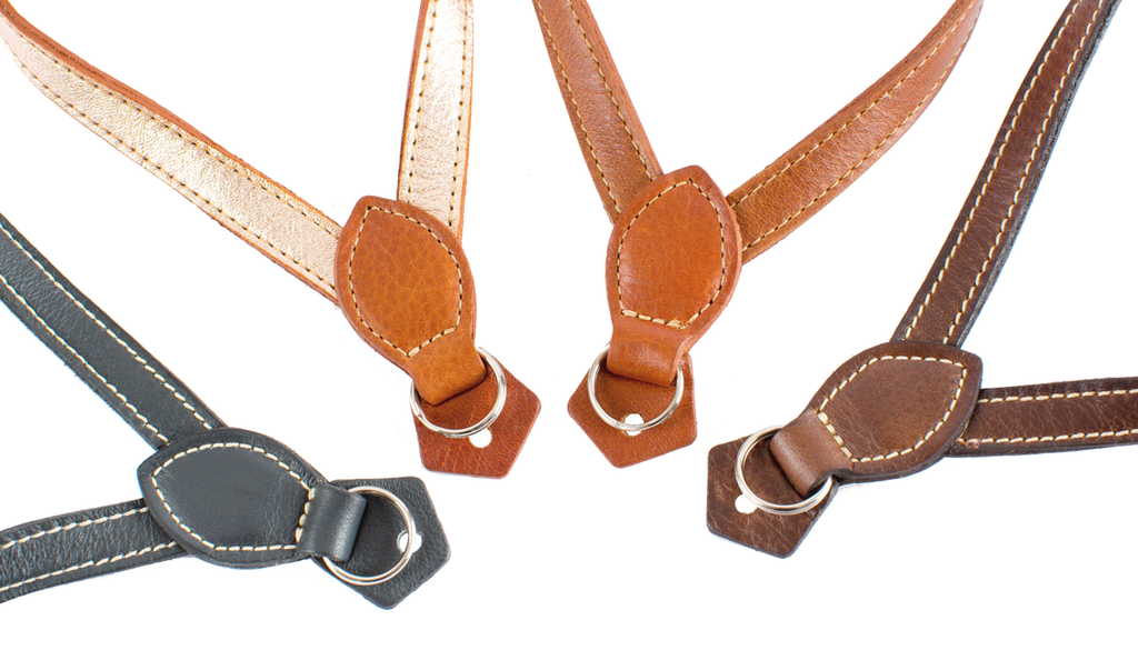 old leather camera strap