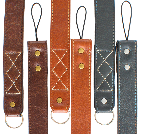 old leather camera strap